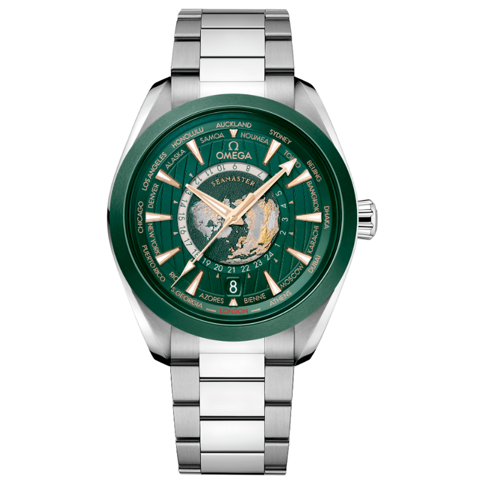 OMEGA Seamaster Aquaterra World Timer verde|Distribuidor oficial ...